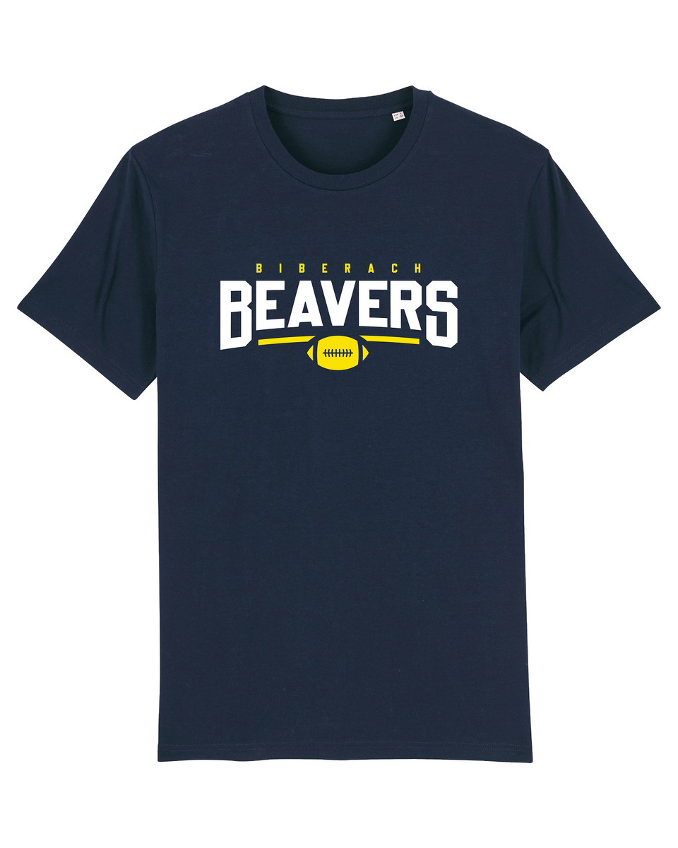 Unisex Fan T-Shirt Beaver Football "Football" - Navy – Beavers Fanshop